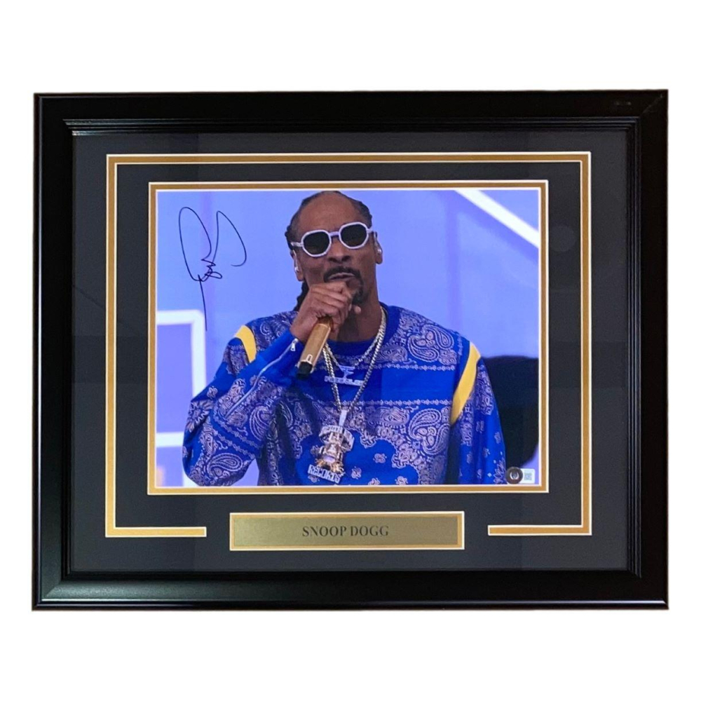 Snoop Dogg Signed Custom Framed Photo (Beckett) | Pristine Auction