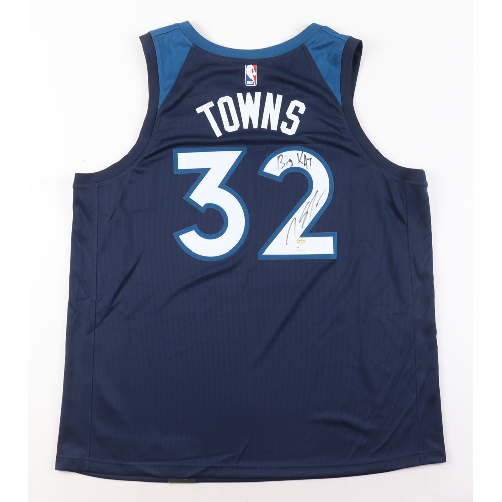Karl-Anthony Towns Signed Timberwolves Jersey Inscribed "Big Kat" (JSA ...