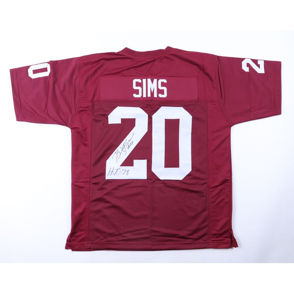 Billy Sims Signed Jersey Inscribed "H.T.-78" (JSA) | Pristine Auction