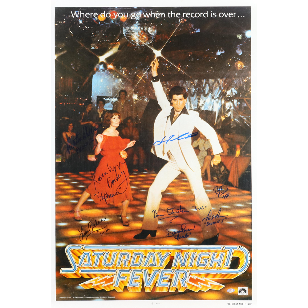"Saturday Night Fever" 27x40 Photo Cast-Signed By (8) With John ...