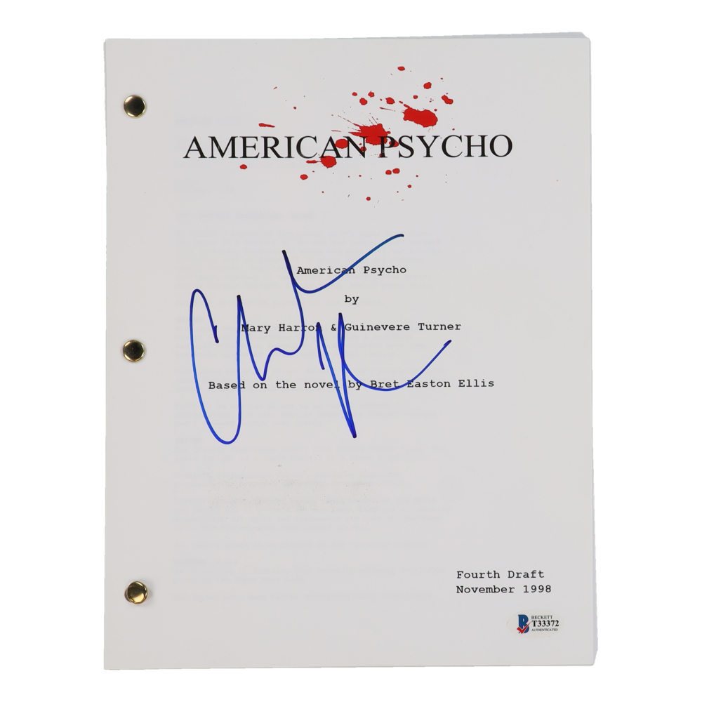 Christian Bale Signed "American Psycho" Script (Beckett) | Pristine Auction