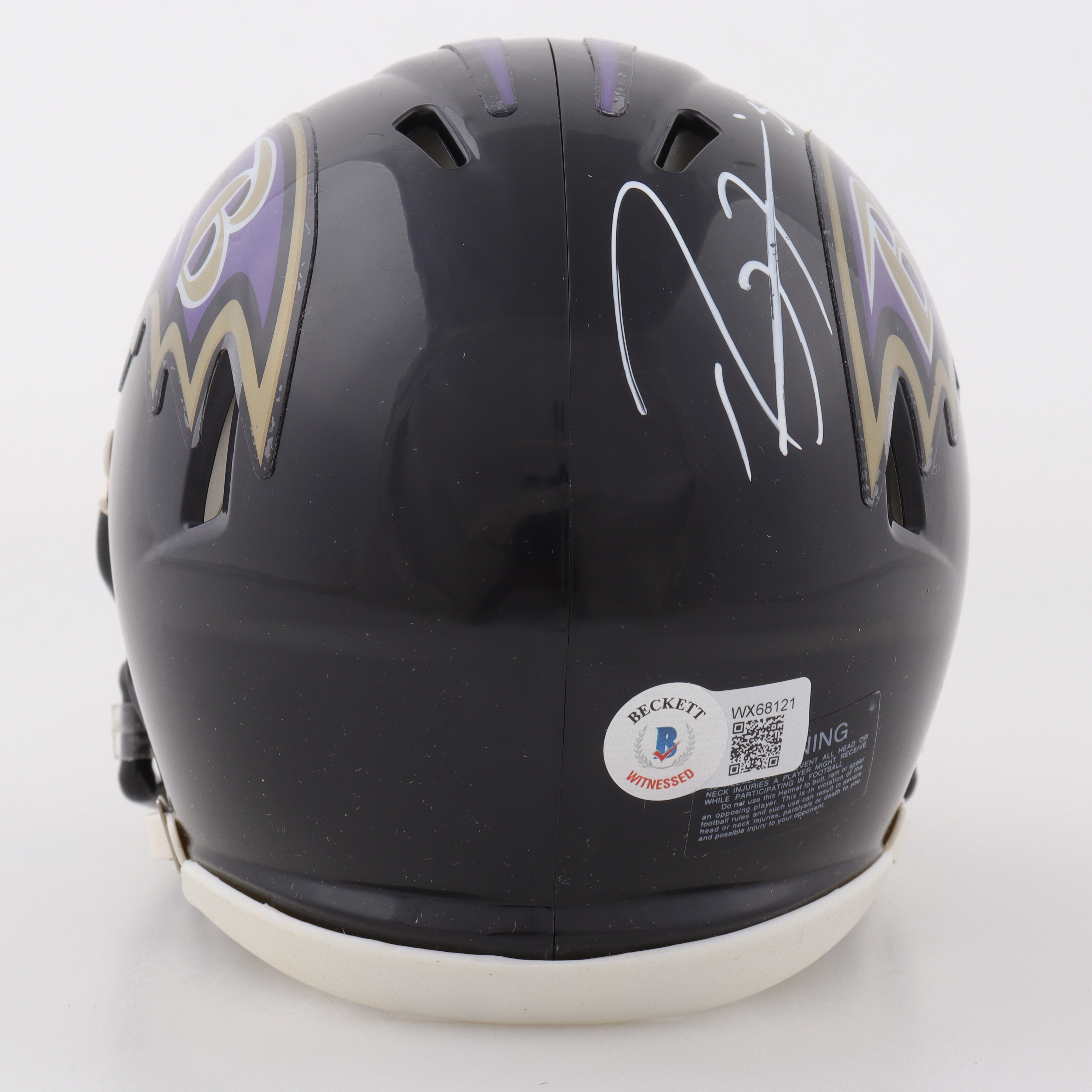 Ray Lewis Signed Ravens Speed Mini Helmet (Beckett) | Pristine Auction