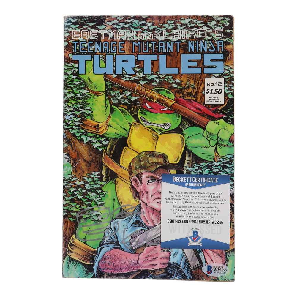 Kevin Eastman Signed 1987 "Teenage Mutant Ninja Turtles" Issue #12 ...