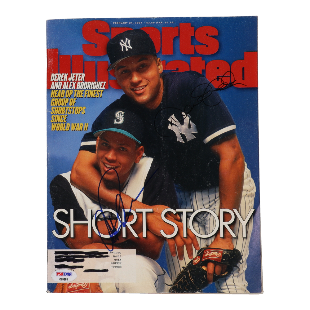 Alex Rodriguez & Derek Jeter Signed 1997 Sports Illustrated Magazine ...