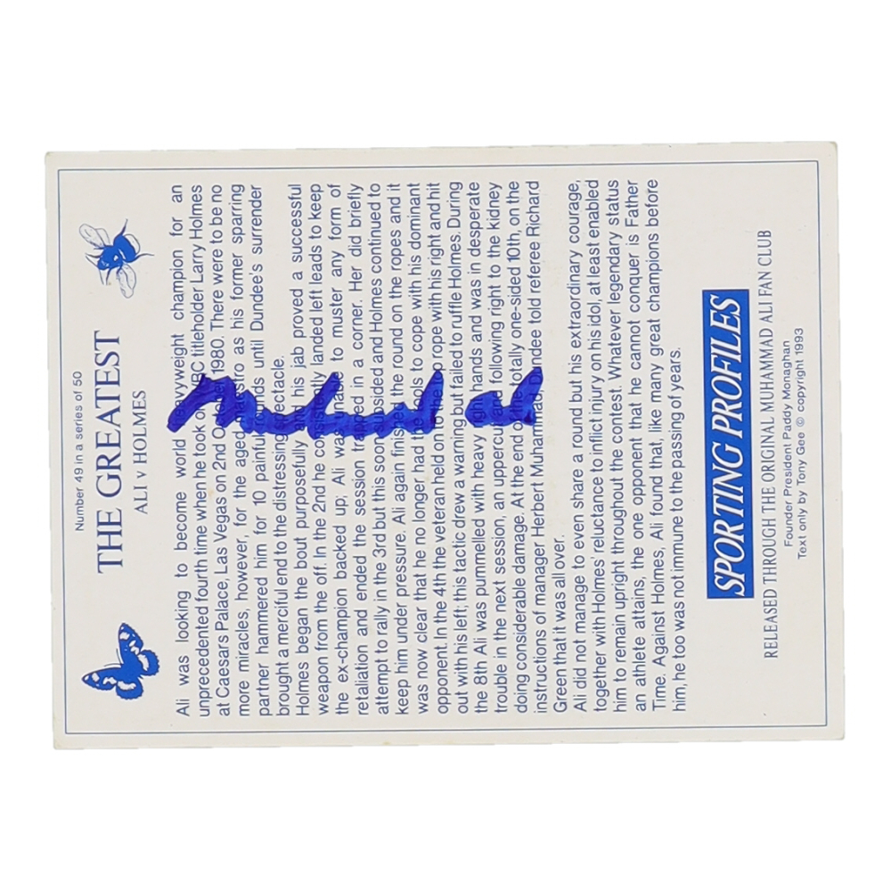 Muhammad Ali Signed Trading Card (JSA) | Pristine Auction