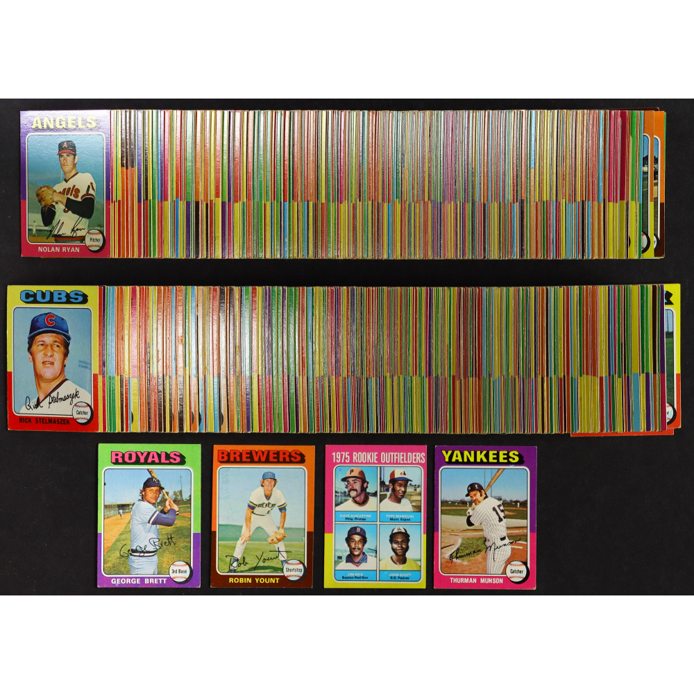 1975 Topps Baseball Complete Set of (660) Cards With Thurman Munson #20 ...