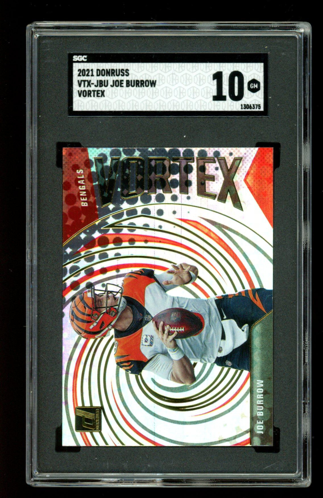 Joe Burrow 2021 Donruss Vortex #9 (SGC 10) | Pristine Auction