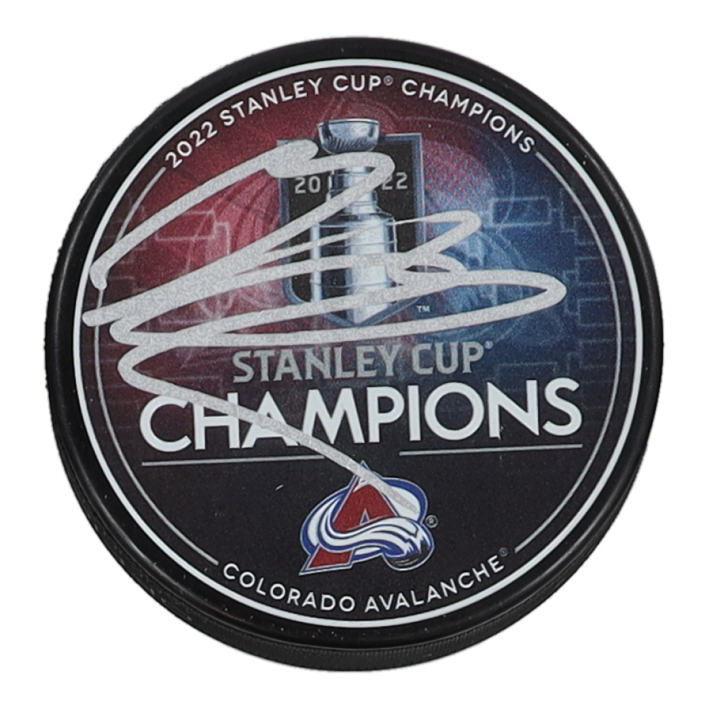 Mikko Rantanen Signed 2022 Stanley Cup Champions Avalanche Logo Hockey ...
