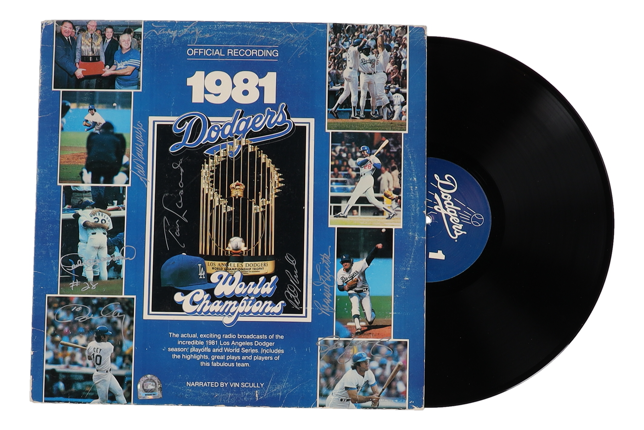 "1981 Dodgers World Champions" Official Recording Vinyl Record Album ...