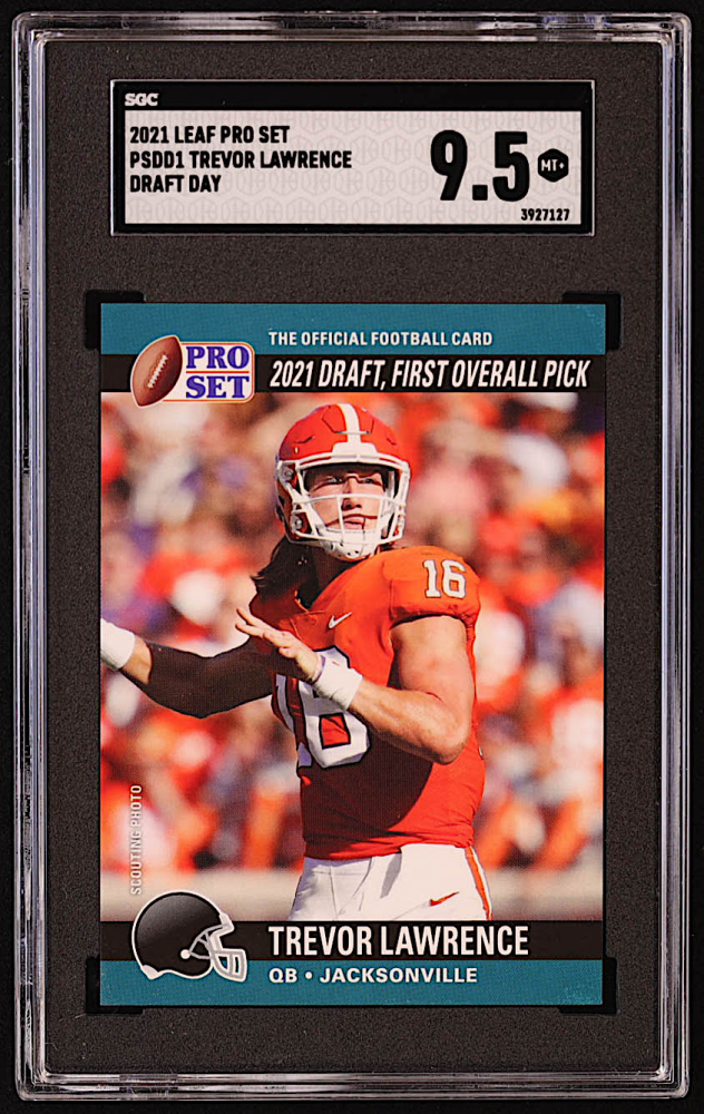 Trevor Lawrence 2021 Leaf Pro Set Draft Day #PSDD1 RC (SGC 9.5 ...