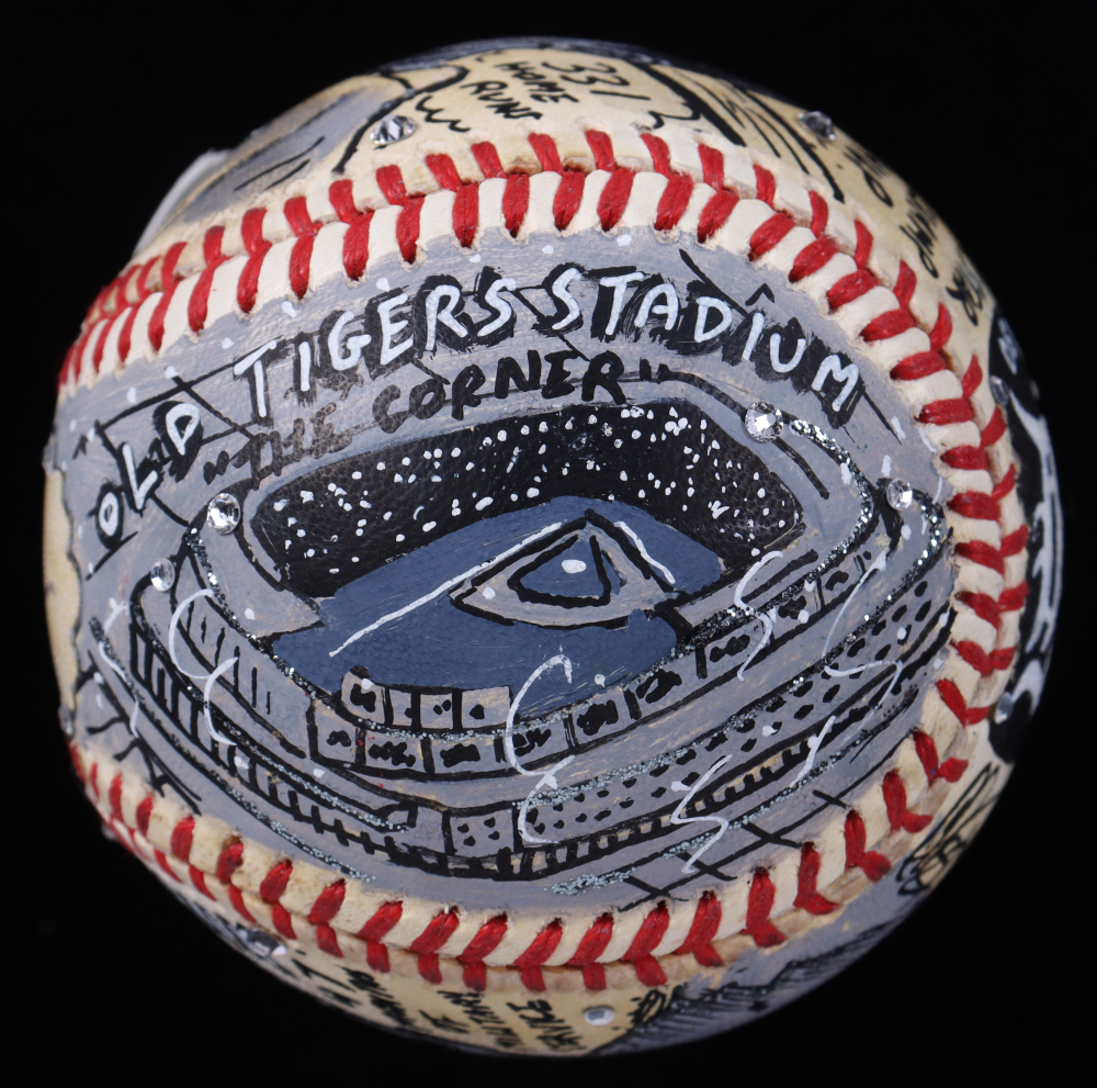 Hank Greenberg Signed Baseball Hand-Painted by Renowned Pop Artist ...