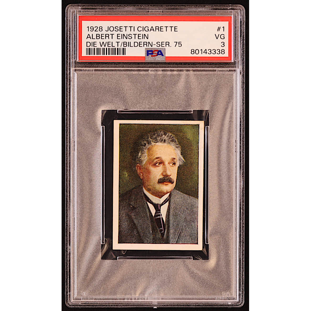 Albert Einstein 1928 Josetti Cigarettes Die Welt Bildern Serie 75 #1 ...