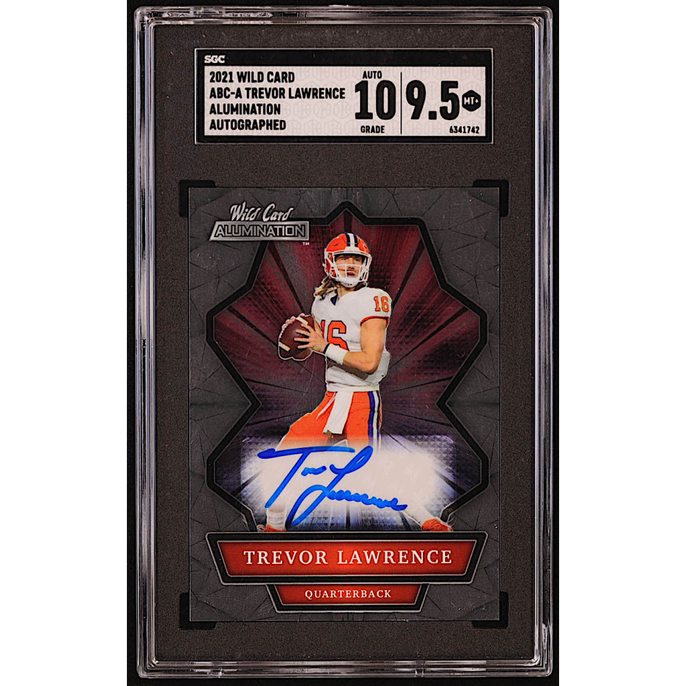 Trevor Lawrence 2021 Wild Card Alumination Autographs #MBA34 RC (SGC 9. ...