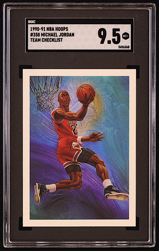 Michael Jordan 1990-91 Hoops #358 TC (SGC 9.5) | Pristine Auction