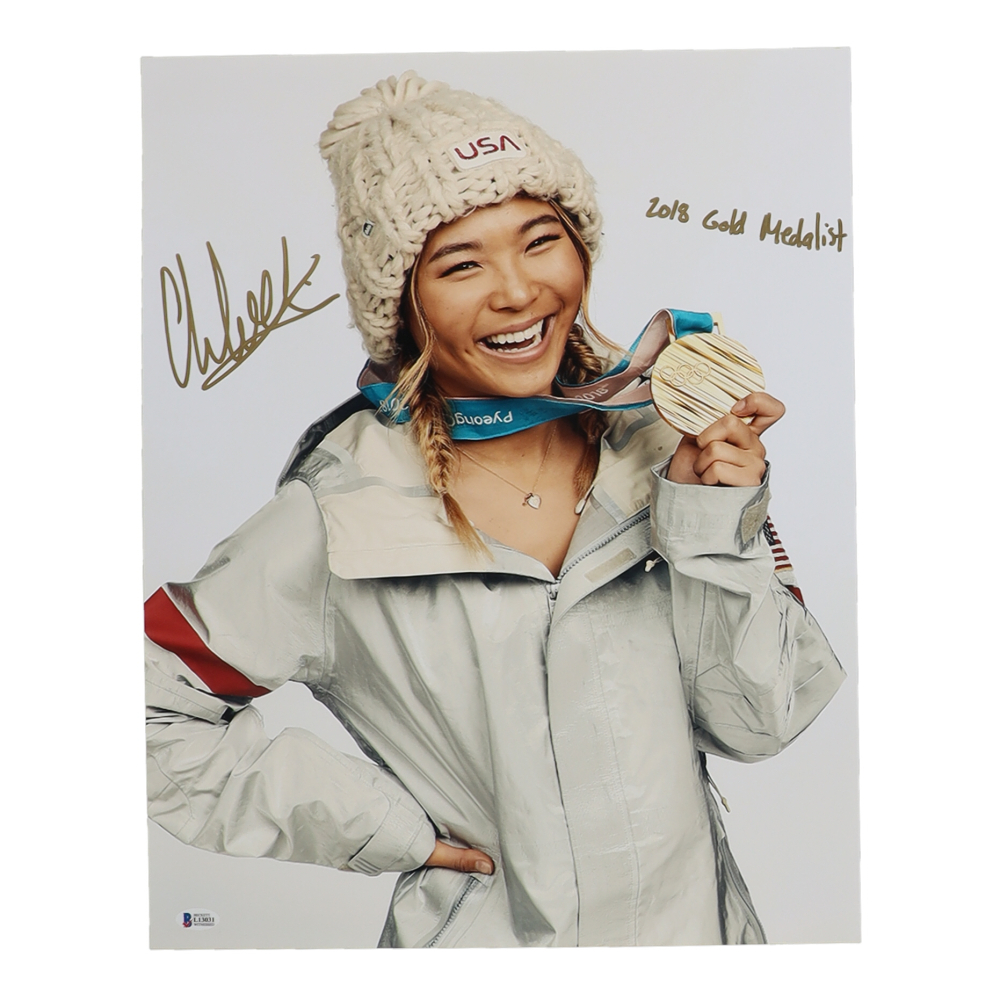 Chloe Kim Signed Team USA 16x20 Photo Inscribed "2018 Gold Medalist ...