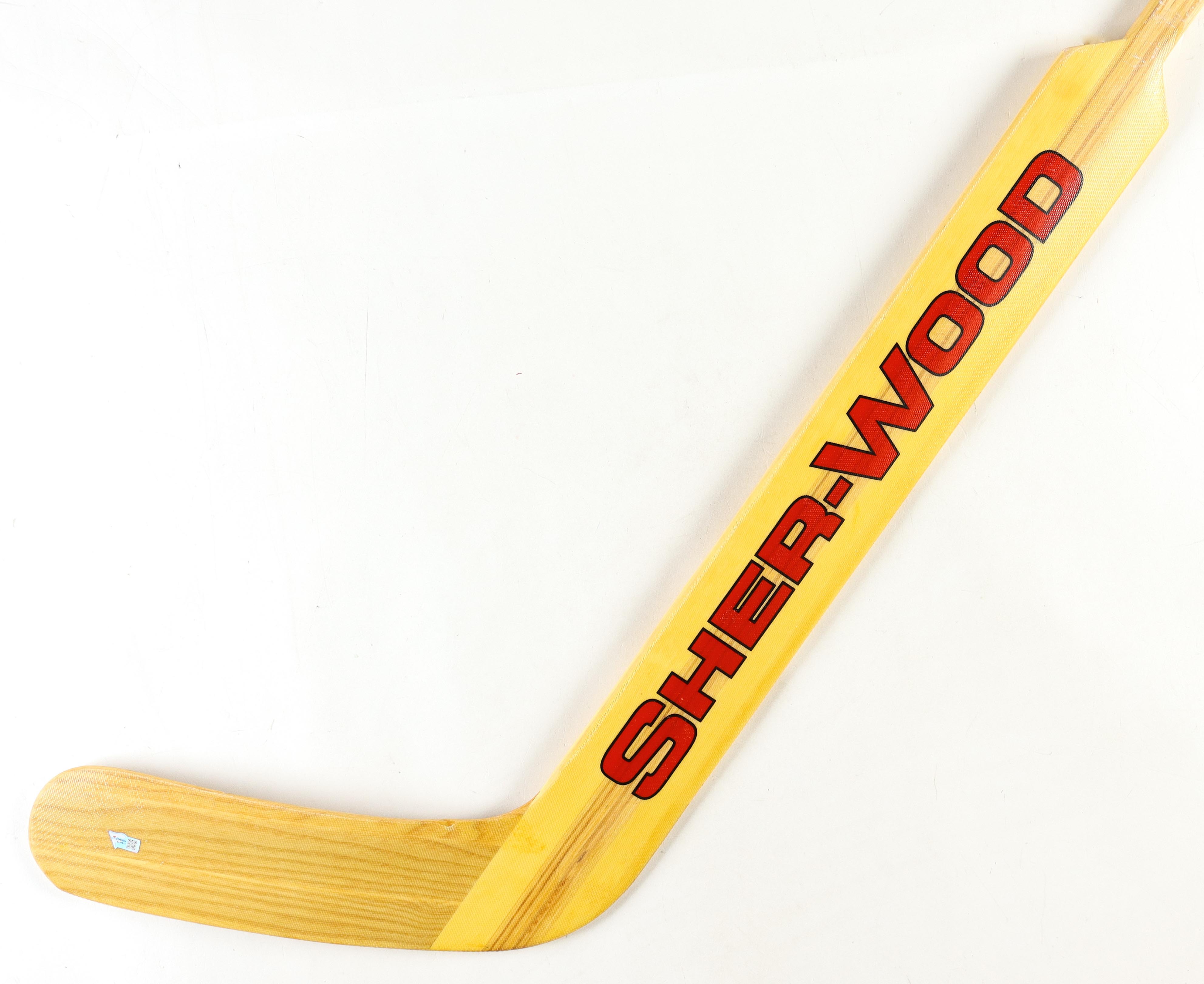 NHL HOFers Sher-Wood Goalie Stick Signed By (10) With Bernie Parent ...