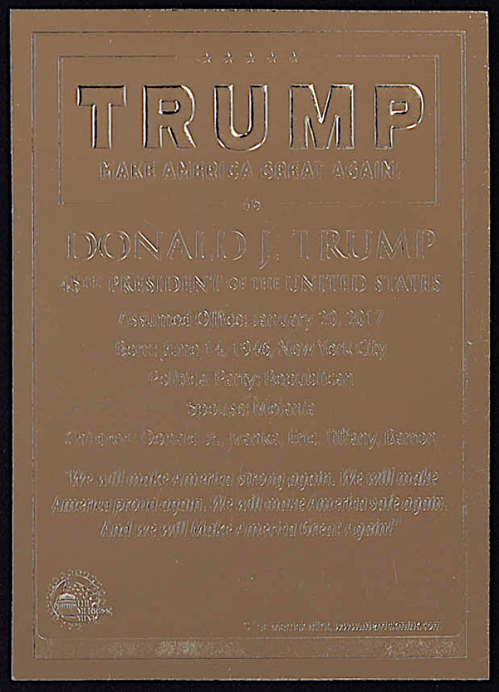 Donald Trump 2021 Merrick Mint Trump For President 2024 Signature ...