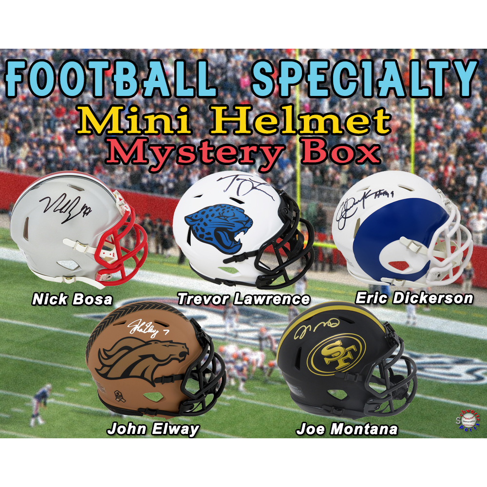 Football SPECIALTY Mini Helmet Signed Mystery Box - Series 22 (Limited ...