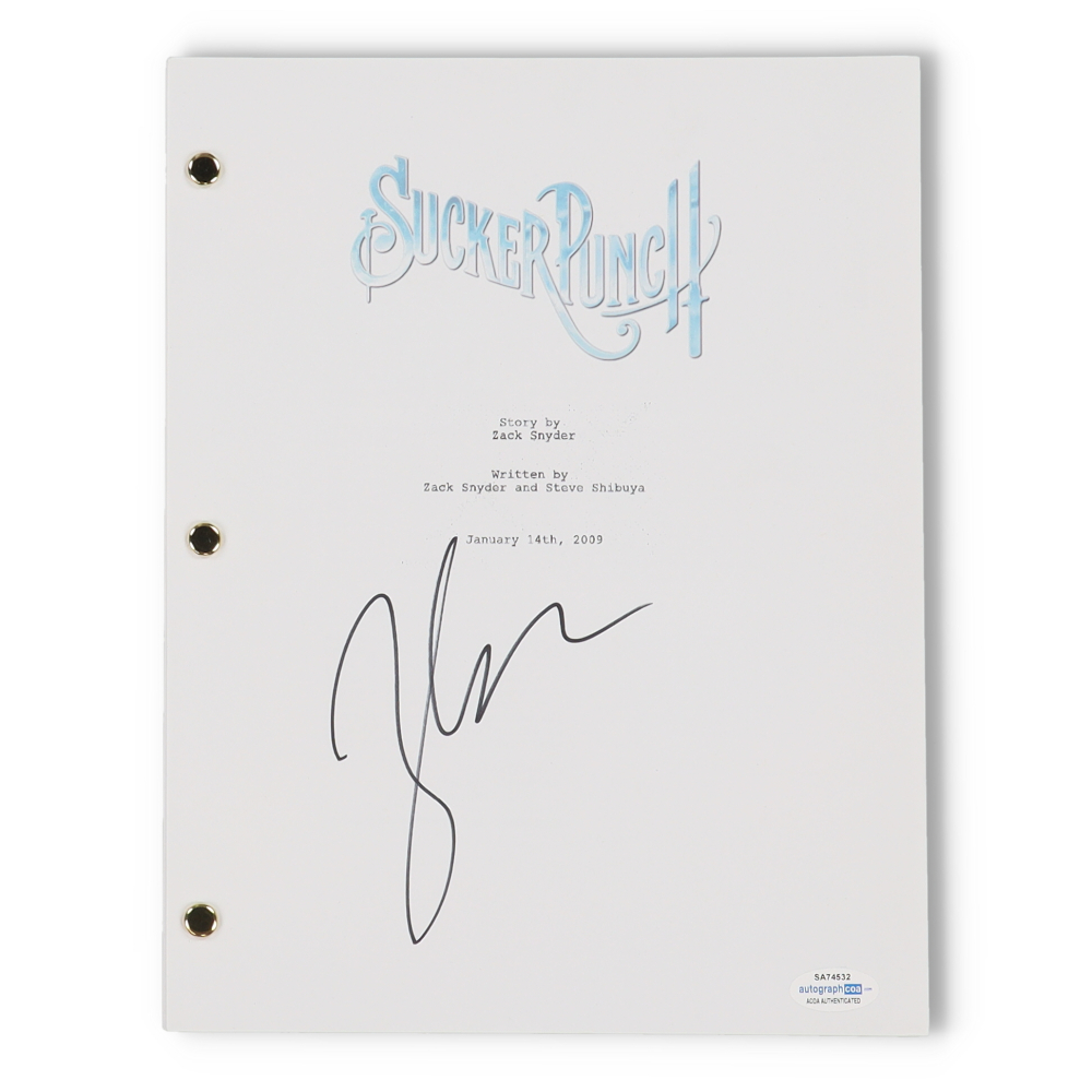 Zack Snyder Signed "Sucker Punch" Movie Script (AutographCOA ...