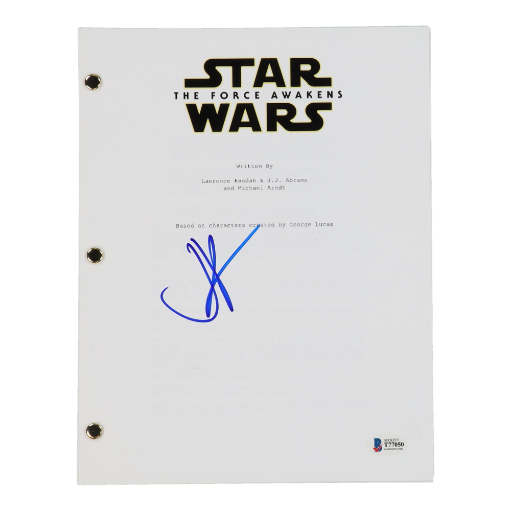 J. J. Abrams Signed "Star Wars: The Force Awakens" Replica Script ...