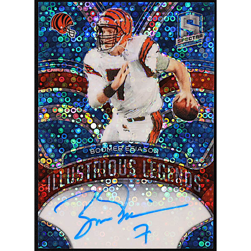 Boomer Esiason 2022 Panini Spectra Illustrious Legends Autographs Neon ...