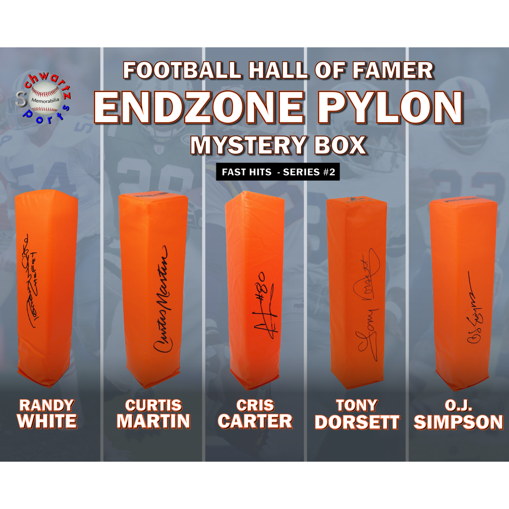Football HALL OF FAMER Signed Endzone Pylon Mystery Box – FAST HITS ...