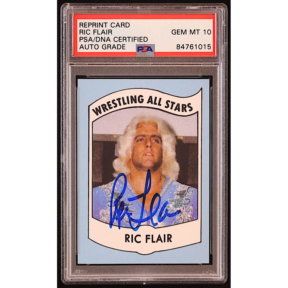 Ric Flair Signed Trading Card (PSA | Autograph Grade 10) | Pristine Auction
