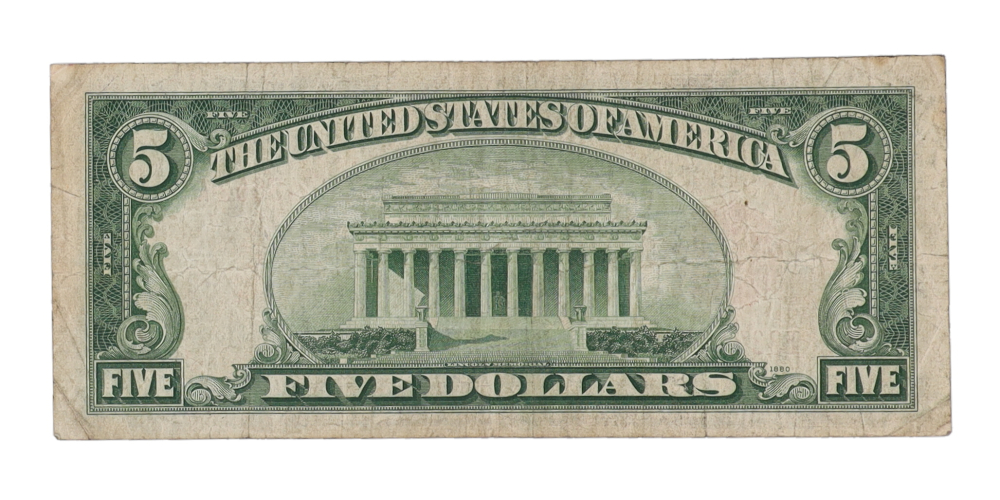 1928-F United States $5 Five Dollar Bank Note | Pristine Auction