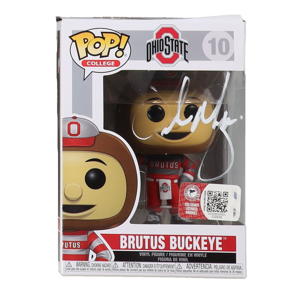 Urban Meyer Signed "Ohio State" #10 Brutus Buckeye Funko Pop! Vinyl ...
