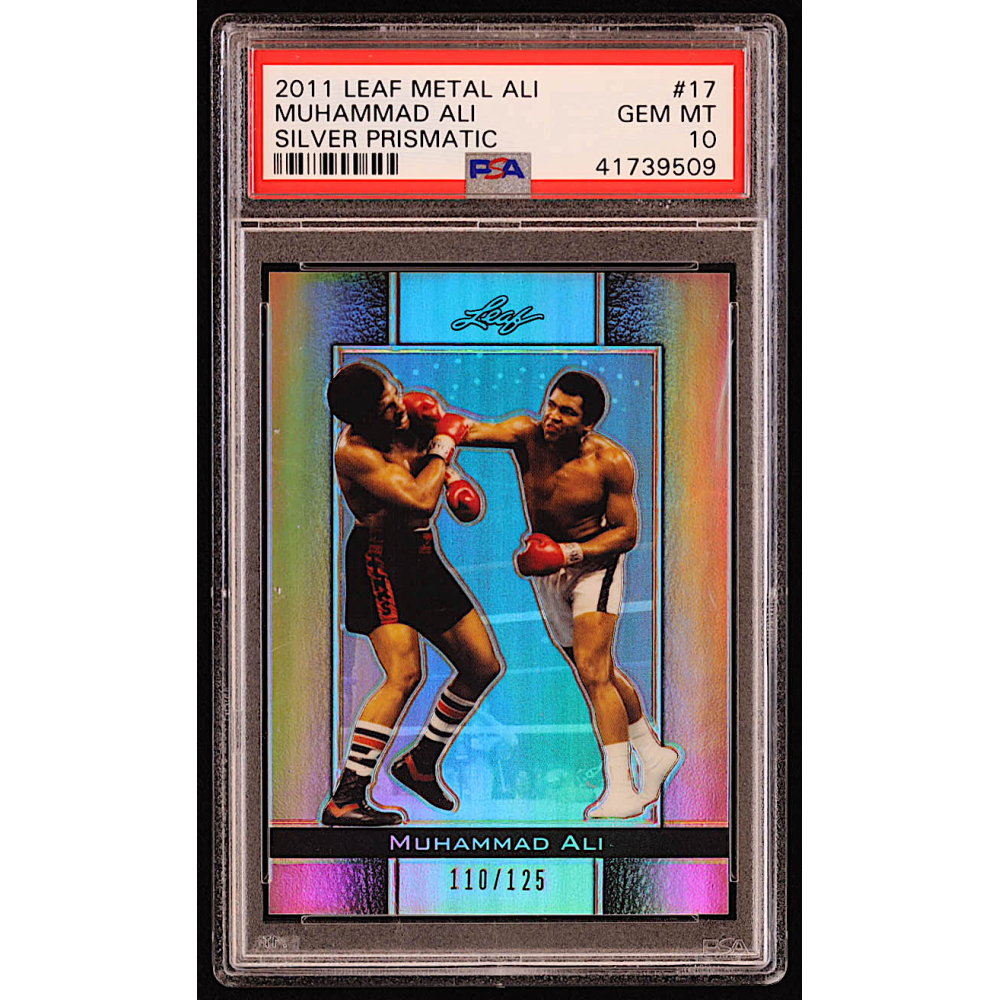 Muhammad Ali 2011 Leaf Muhammad Ali Metal Prismatic Silver #17 #110/125 ...