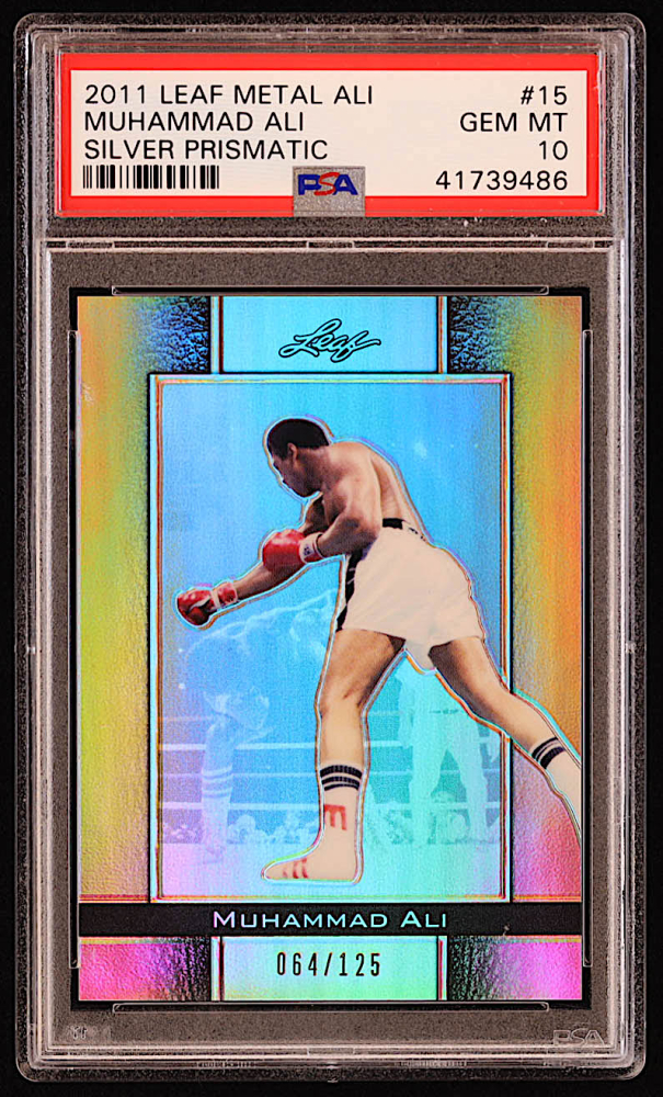 Muhammad Ali 2011 Leaf Muhammad Ali Metal Prismatic Silver #15 #064/125 ...