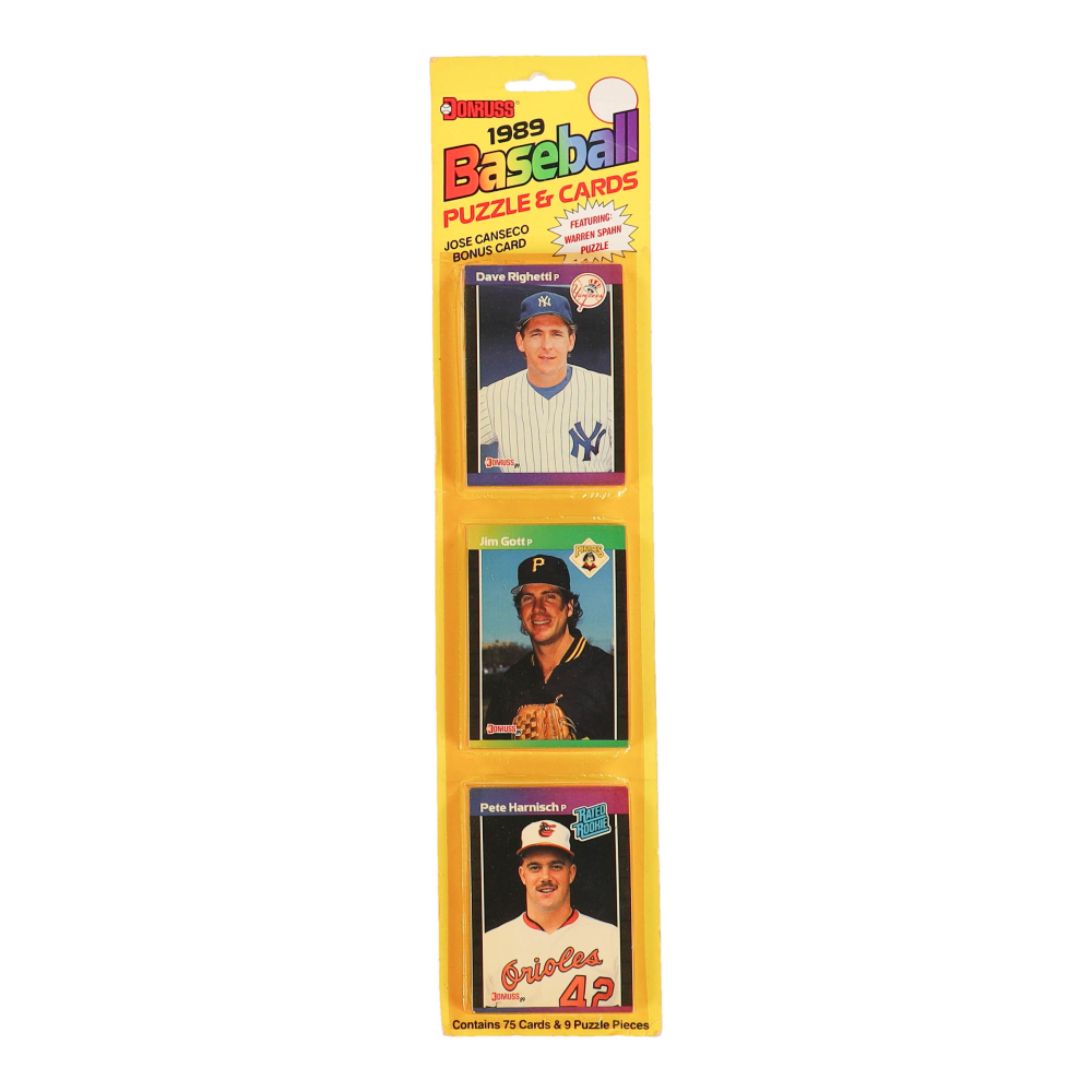 1989 Donruss Baseball Tall Blister Retail Rack Pack with (75) Cards ...