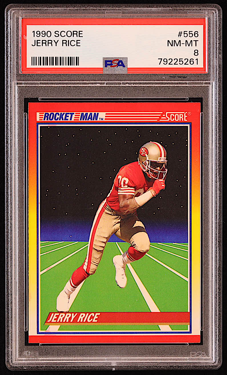 Jerry Rice 1990 Score #556 RM (PSA 8) | Pristine Auction