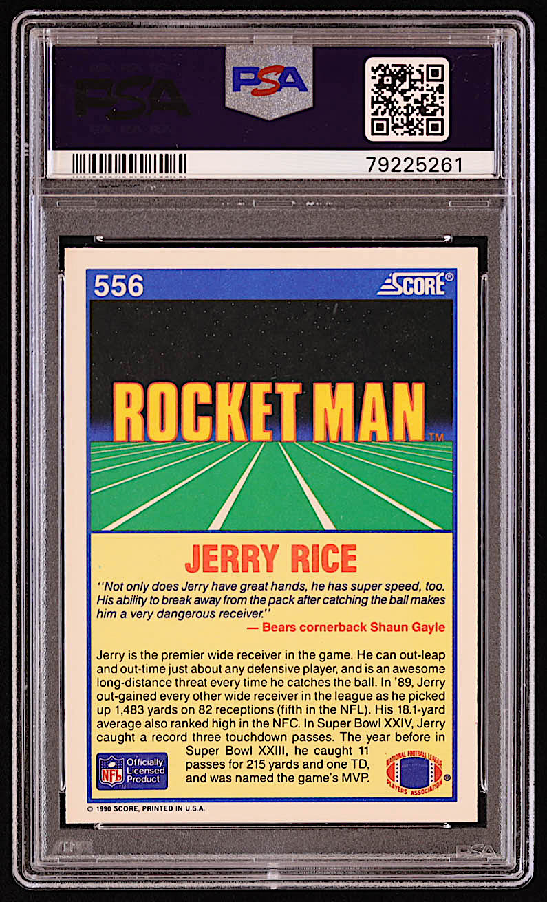 Jerry Rice 1990 Score #556 RM (PSA 8) | Pristine Auction