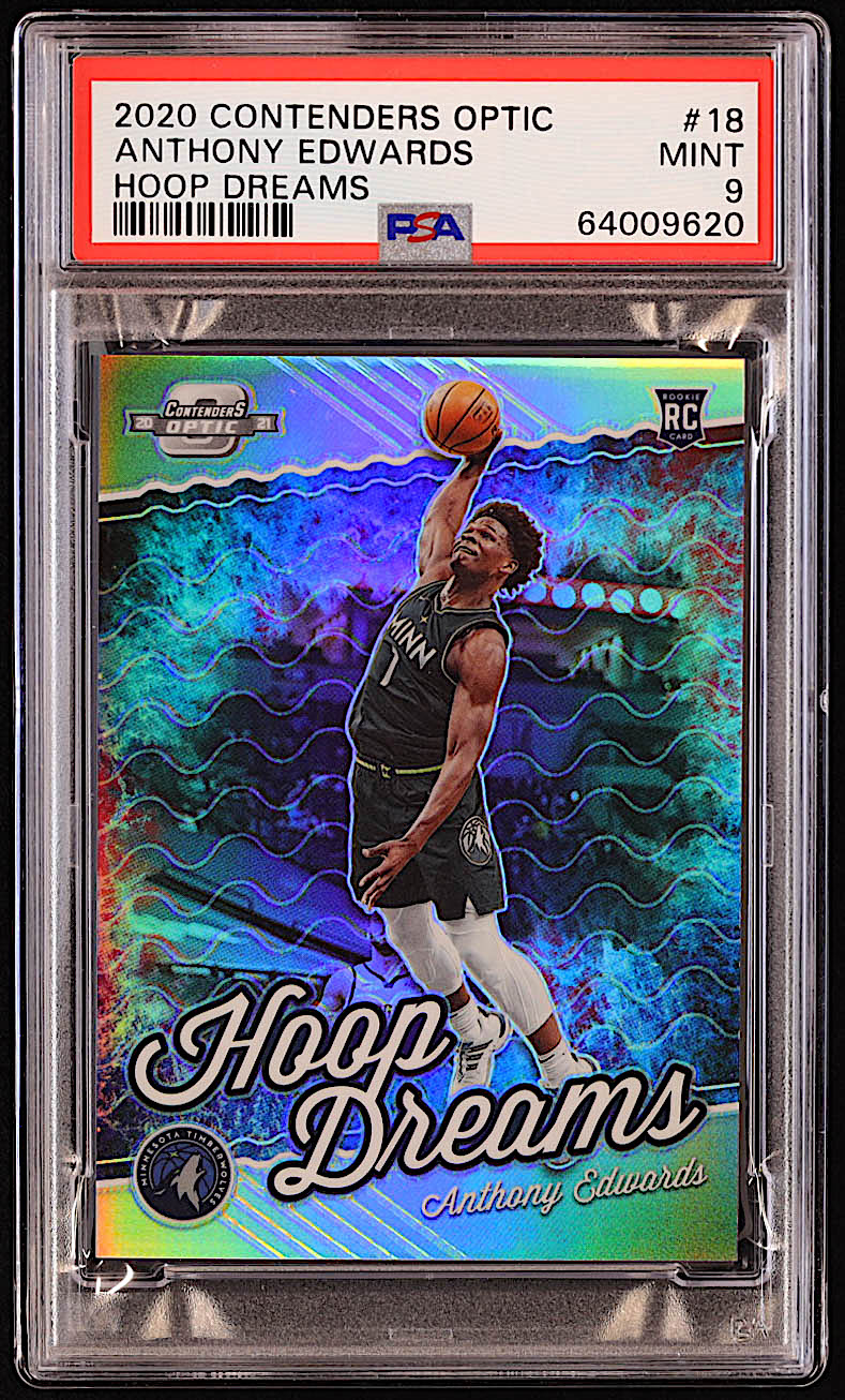 Anthony Edwards 2020-21 Panini Contenders Optic Hoop Dreams #18 RC (PSA ...