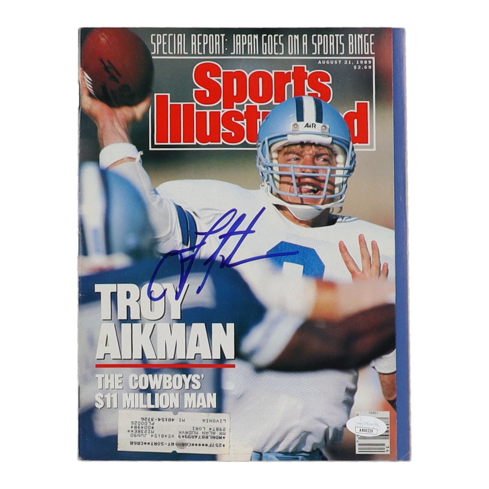 Troy Aikman Signed 1989 Sports Illustrated Magazine (JSA) | Pristine Auction