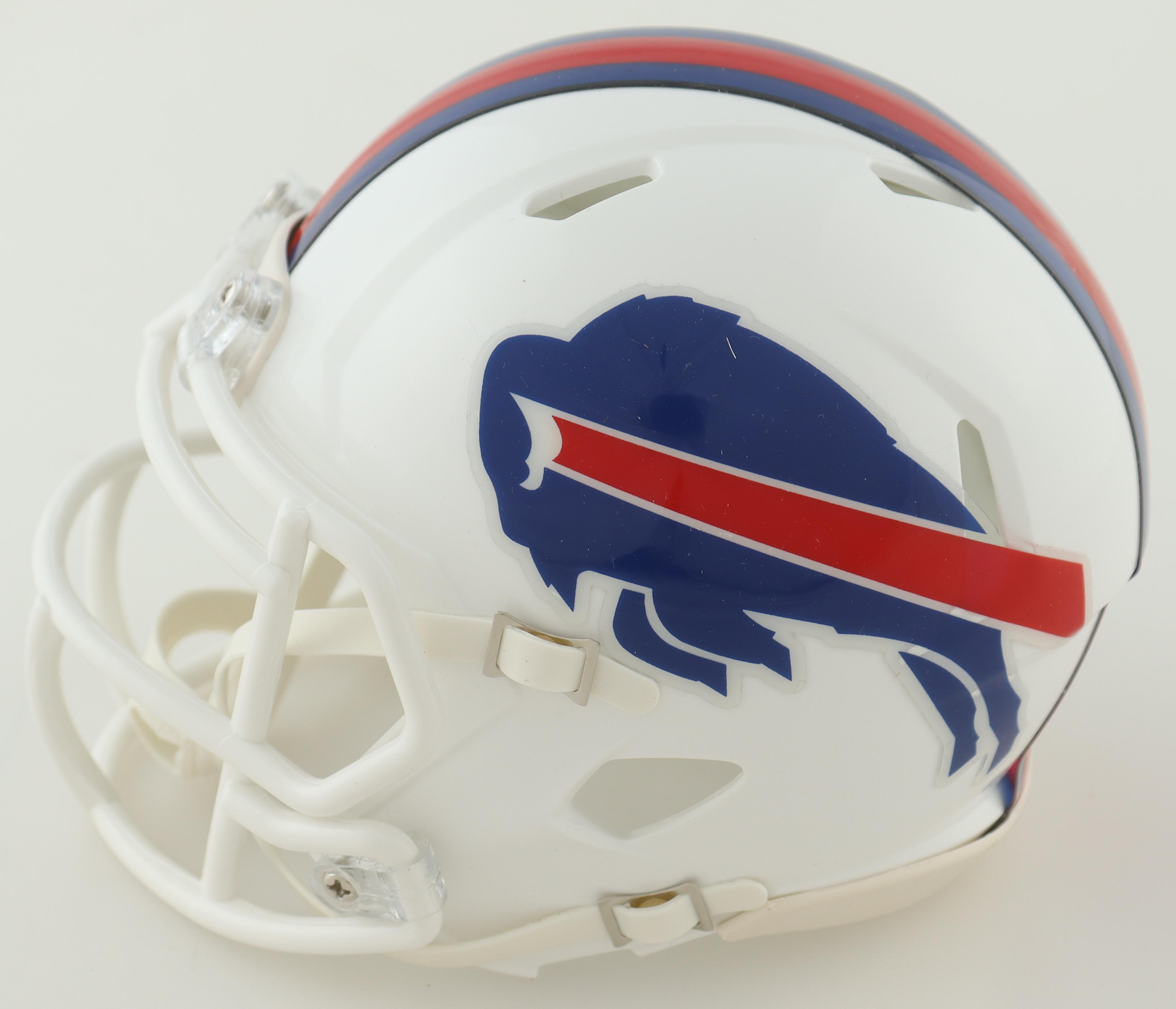 Thurman Thomas Signed Bills Speed Mini Helmet Inscribed "1991 NFL MVP ...