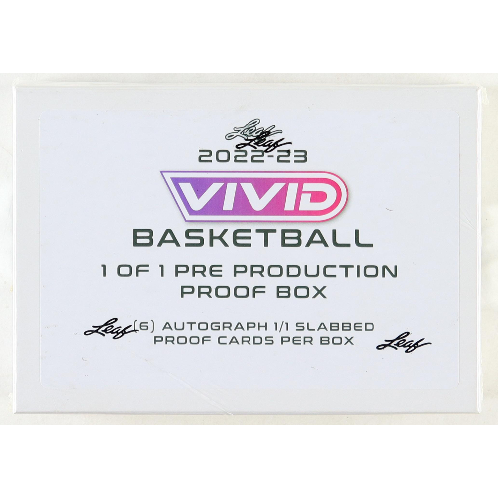 2022-23 Leaf Vivid Pre Production Proof Basketball Hobby Box | Pristine ...