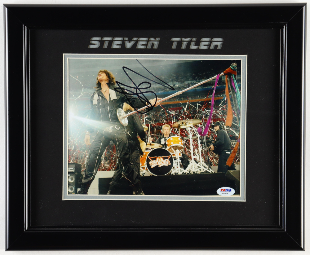 Steven Tyler Signed Custom Framed Photo (PSA) | Pristine Auction