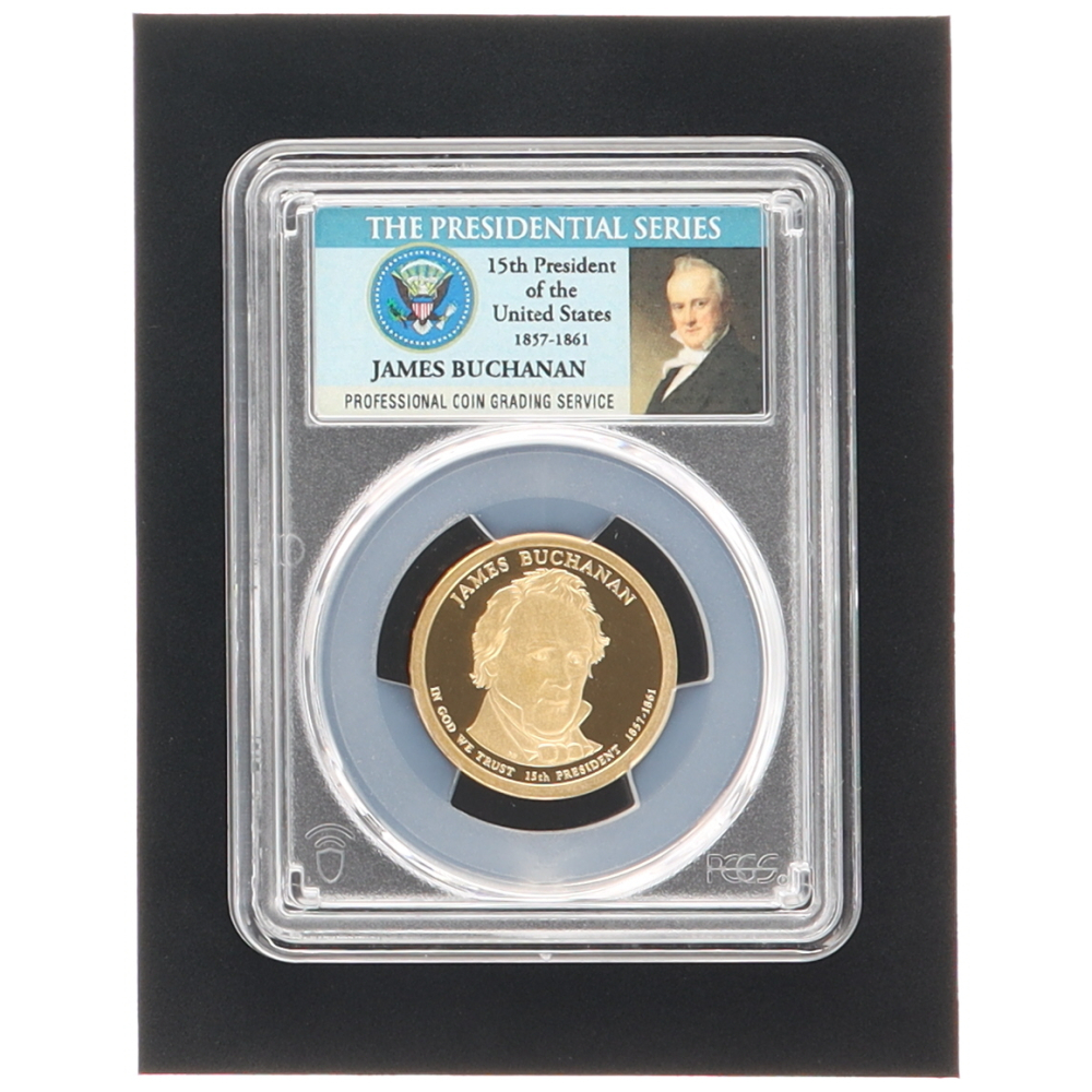 2010-S U.S. Presidential Proof $1 Coin - James Buchanan 15th President ...