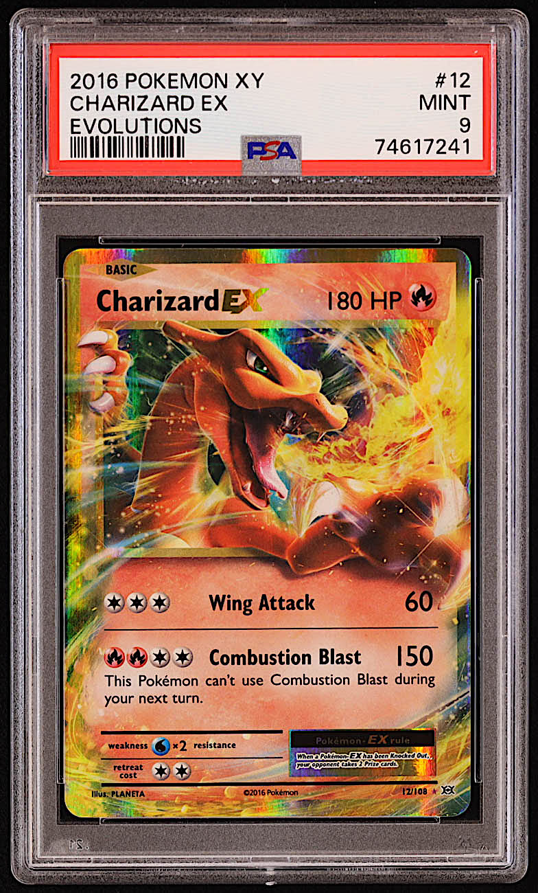 Charizard EX 2016 Pokemon Evolutions #12 (PSA 9) | Pristine Auction