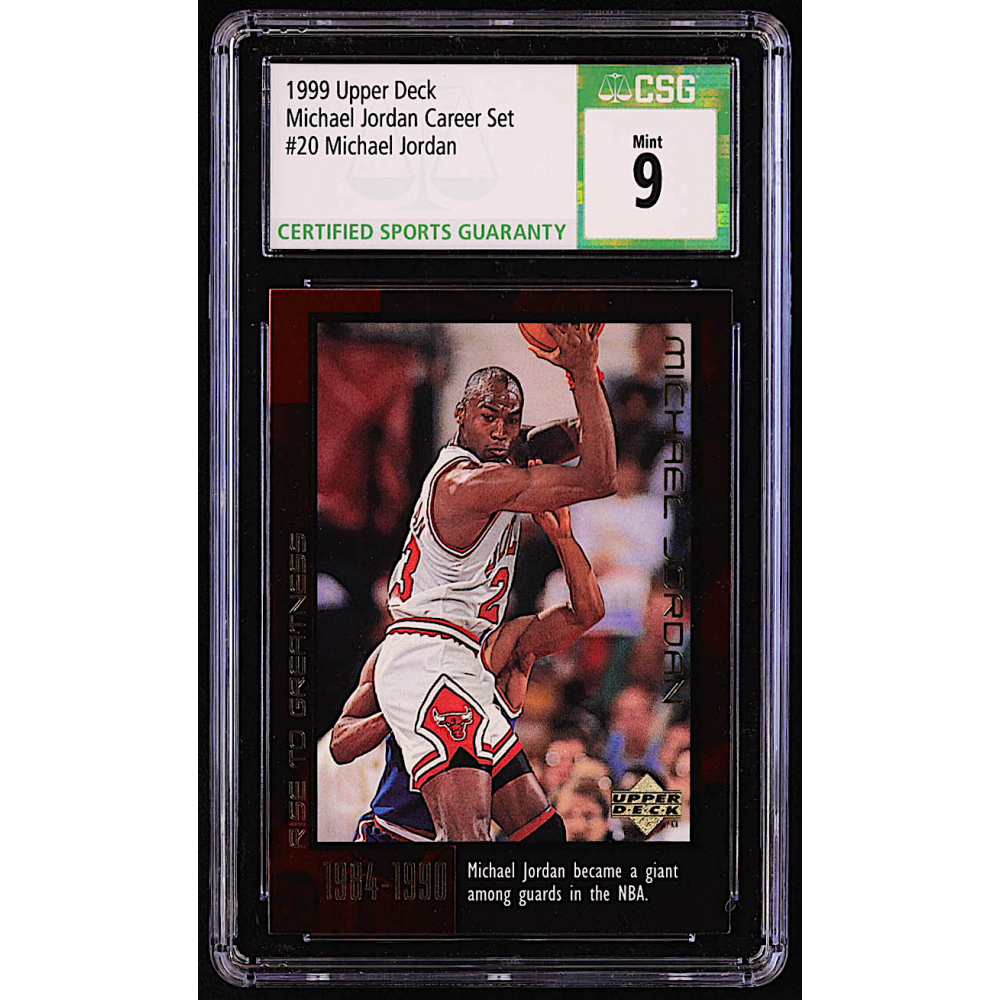Michael Jordan 1999 Upper Deck Michael Jordan Career #20 / Rise to ...
