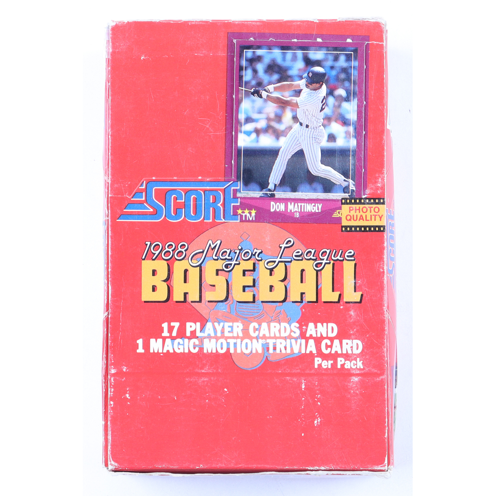 1988 Score Baseball Wax Box With (36) Packs | Pristine Auction