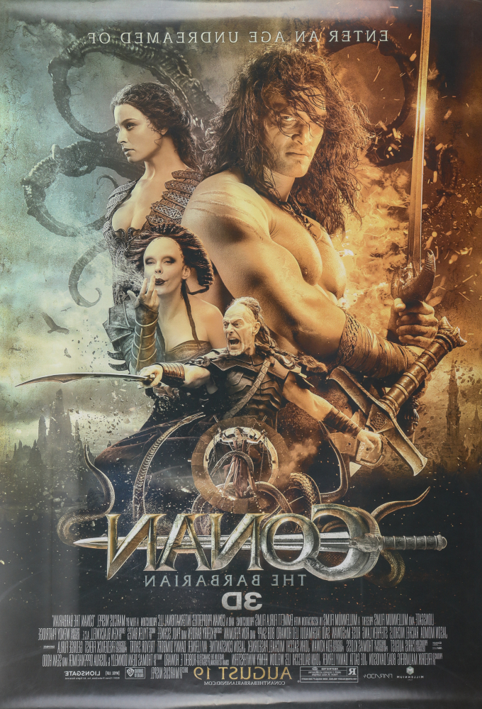 Jason Momoa, Rachel Nichols, Rose McGowan & Stephen Lang Signed 2011 "Conan the Barbarian ...