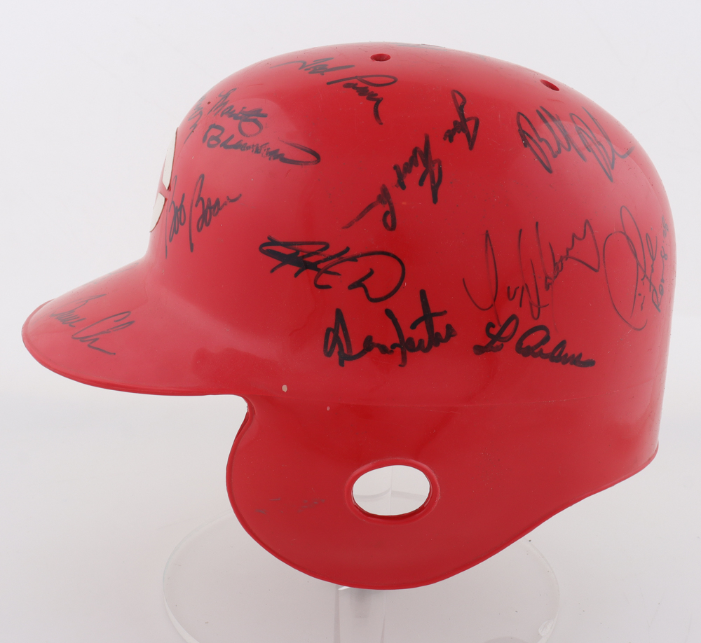 Cincinnati Reds Stars Reds Full-Size Batting Helmet Signed By (23 ...