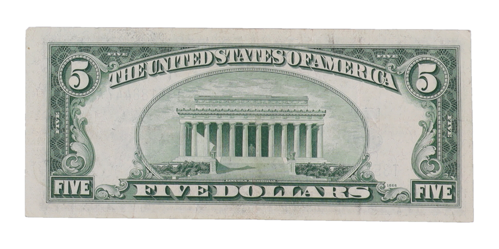 1934-D U.S. $5 Silver Certificate - Blue Seal (TA Block) | Pristine Auction
