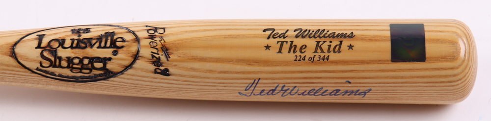 Ted Williams Signed LE Louisville Slugger Baseball Bat (Williams ...