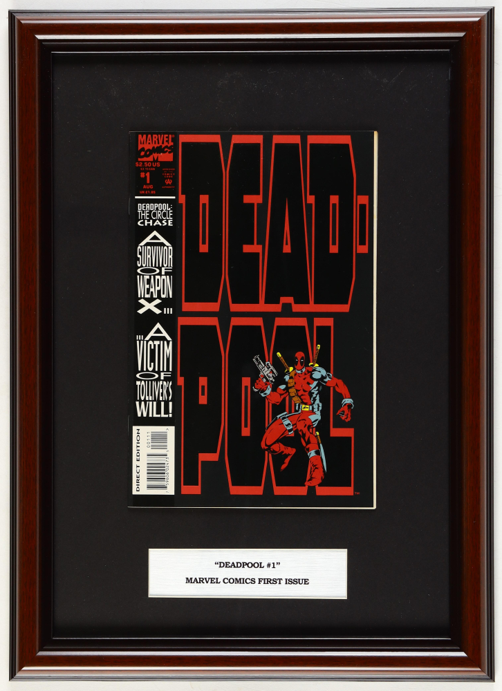 Vintage 1993 "Deadpool" Issue #1 Marvel Custom Framed First Issue Comic ...