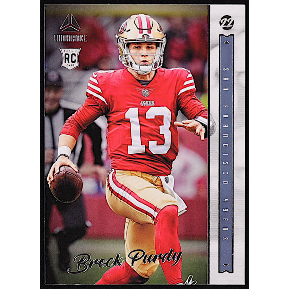 Brock Purdy 2022 Panini Chronicles Luminance Update Vertical Rookies ...