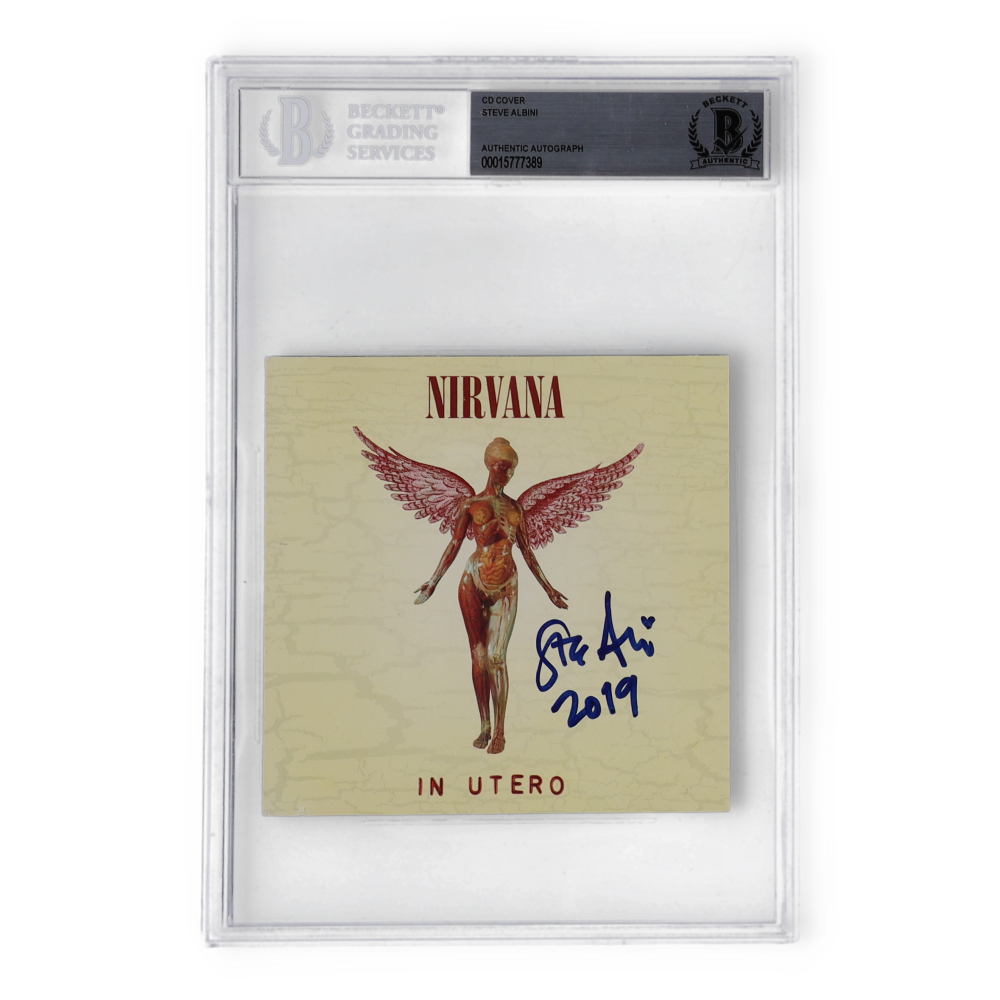 Steve Albini Signed Nirvana's "In Utero" CD Cover Inscribed "2019" (BGS ...